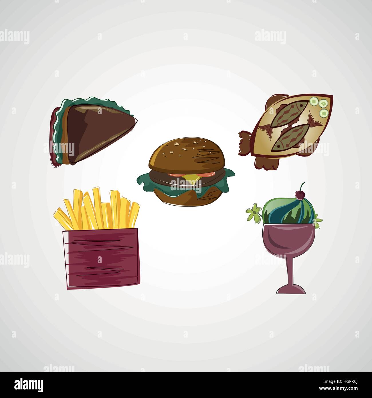 Sandwich salmon Stock Vector Images - Alamy