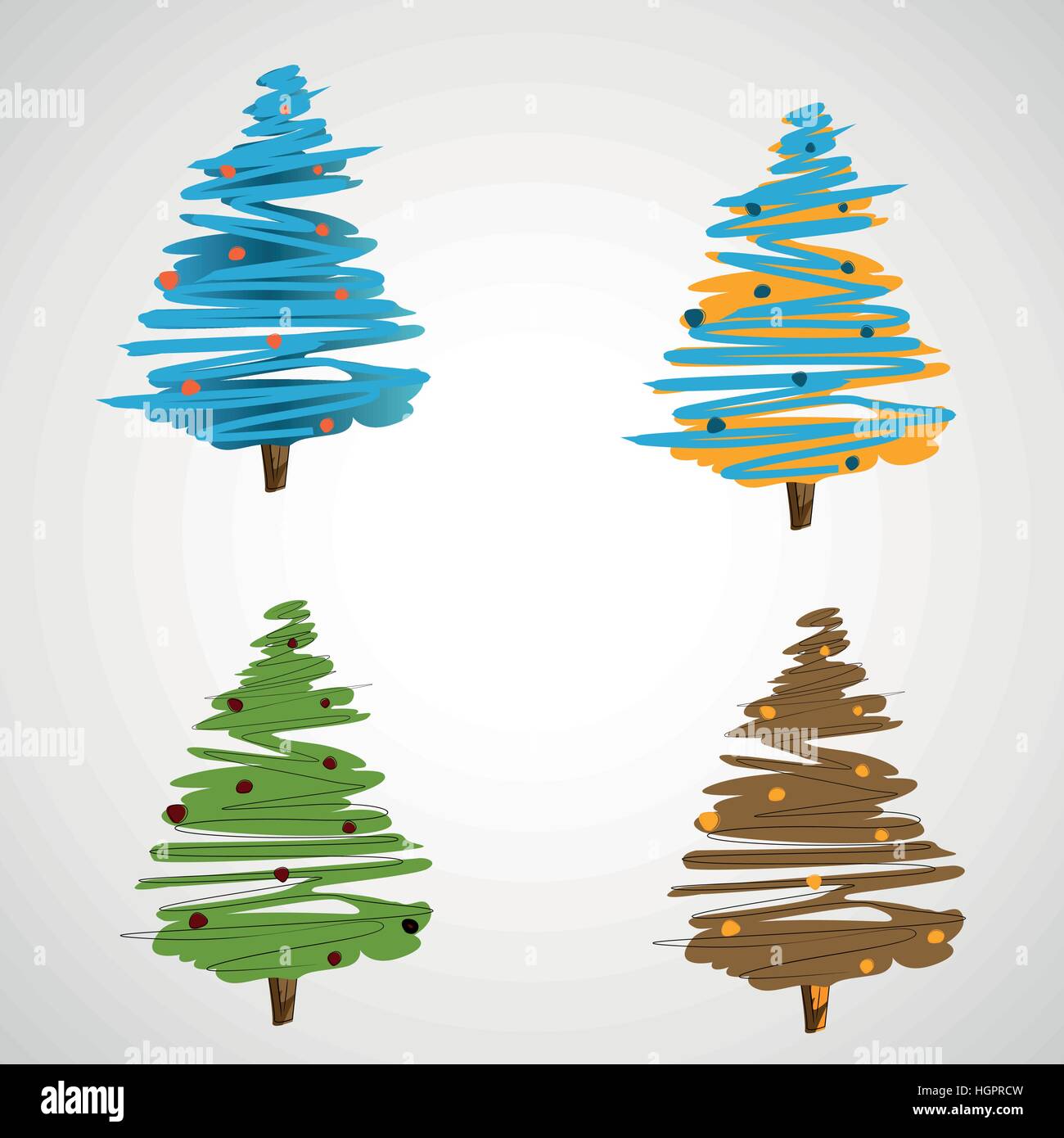 Set of vector trees on a light background Stock Vector Image & Art - Alamy
