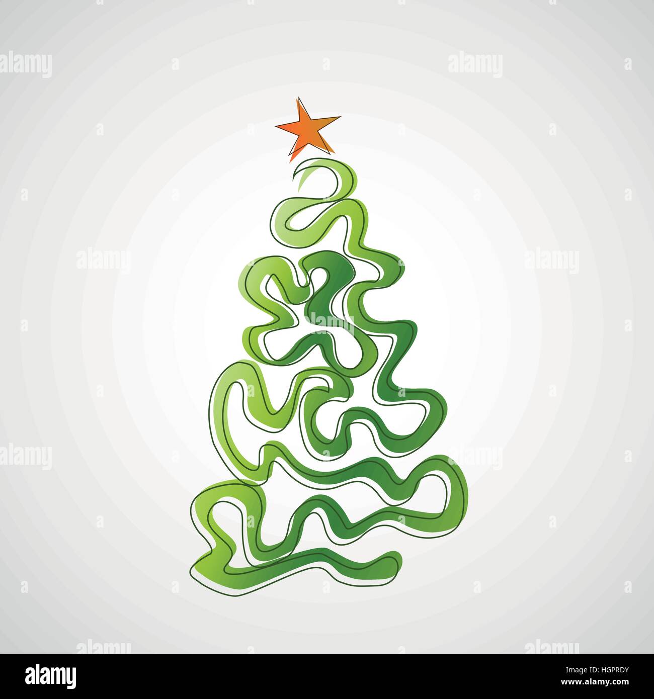 Beautiful Christmas tree on a light background Stock Vector Image & Art ...