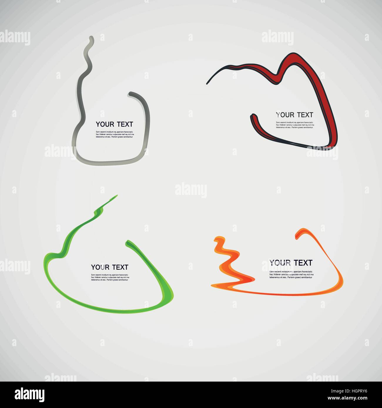 Flat vector line dialog design color elements Stock Vector Image & Art ...