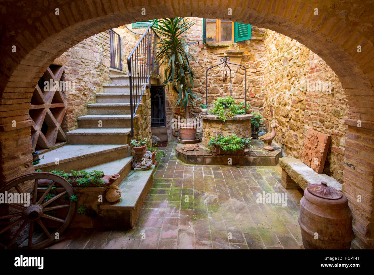 Entrance Tuscan Style Courtyards The First Steps To Your Home Should
