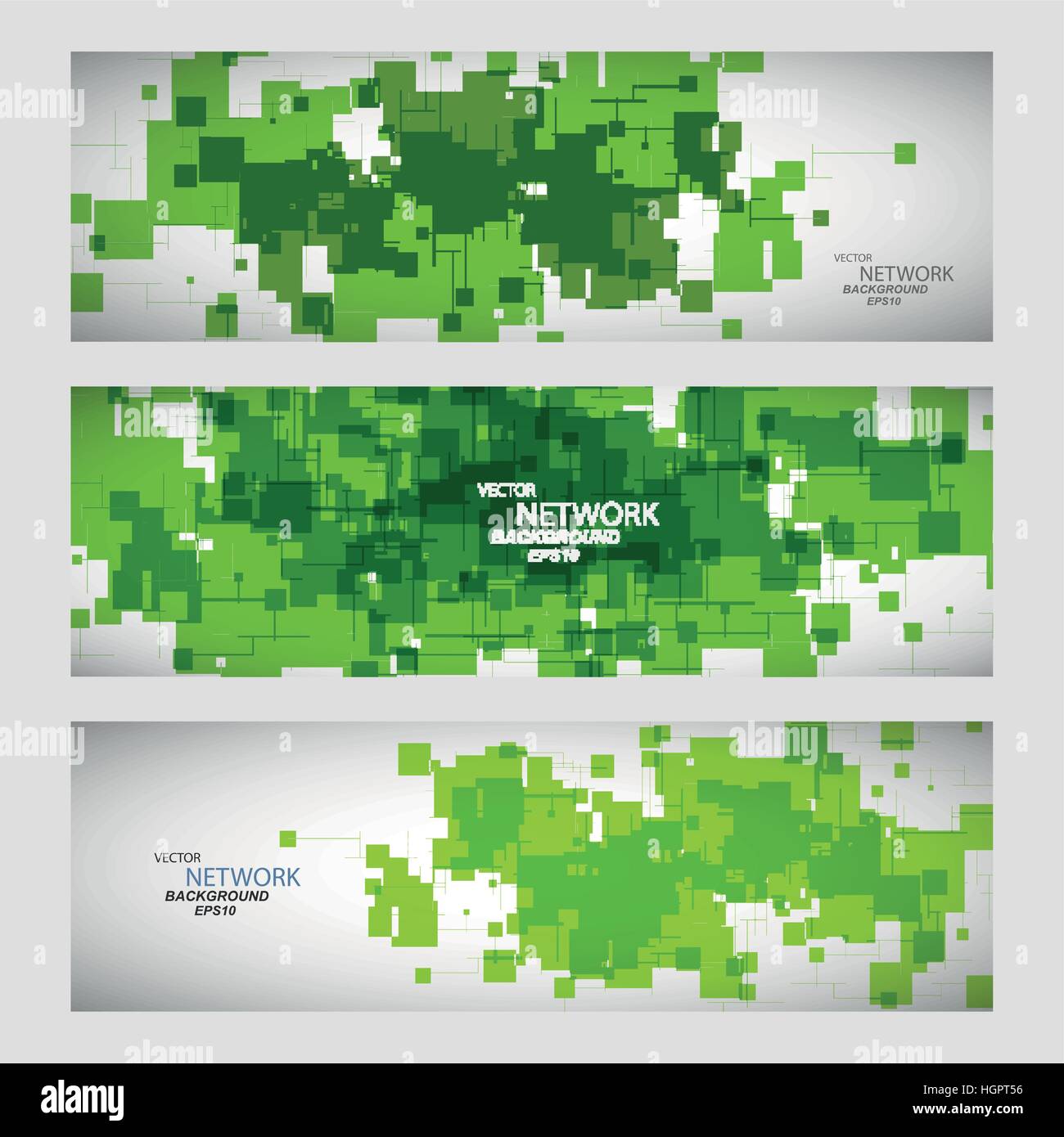 Three vector banner with abstract colored shapes Stock Vector Image ...