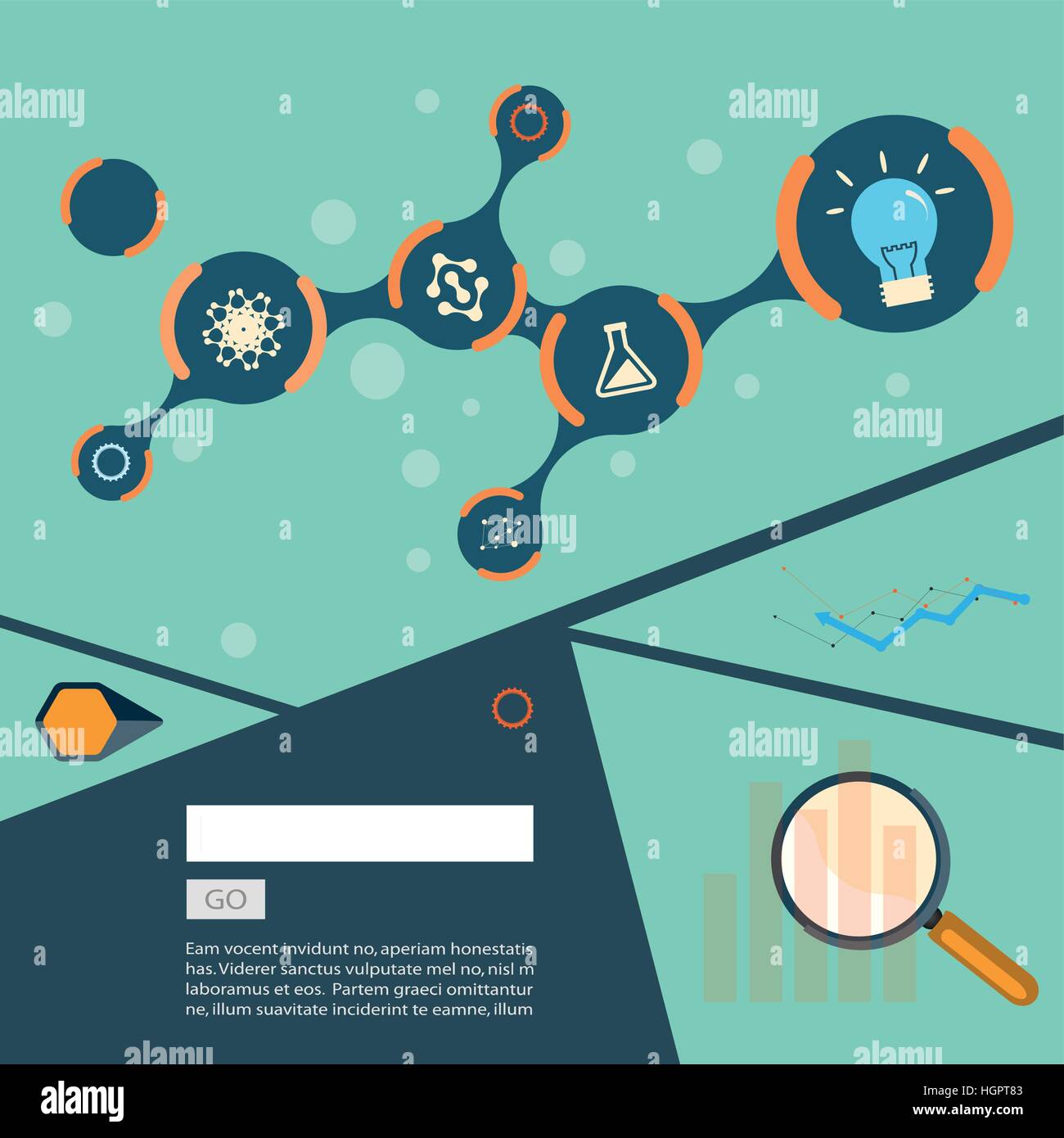 Set of flat design concepts for web and printing Stock Vector Image ...