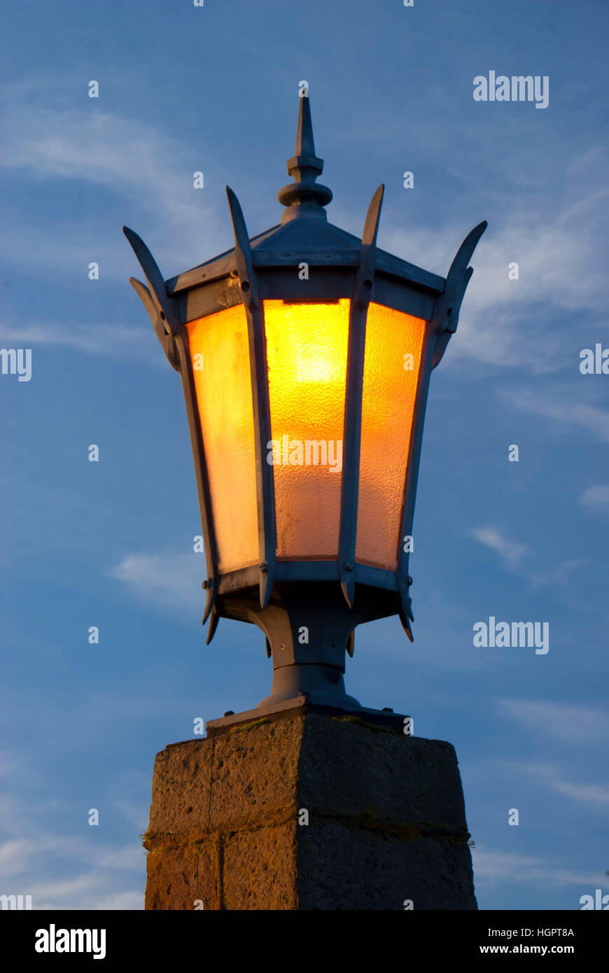 Rocky Butte viewpoint lights, Joseph Wood Hill Park, Portland, Oregon ...