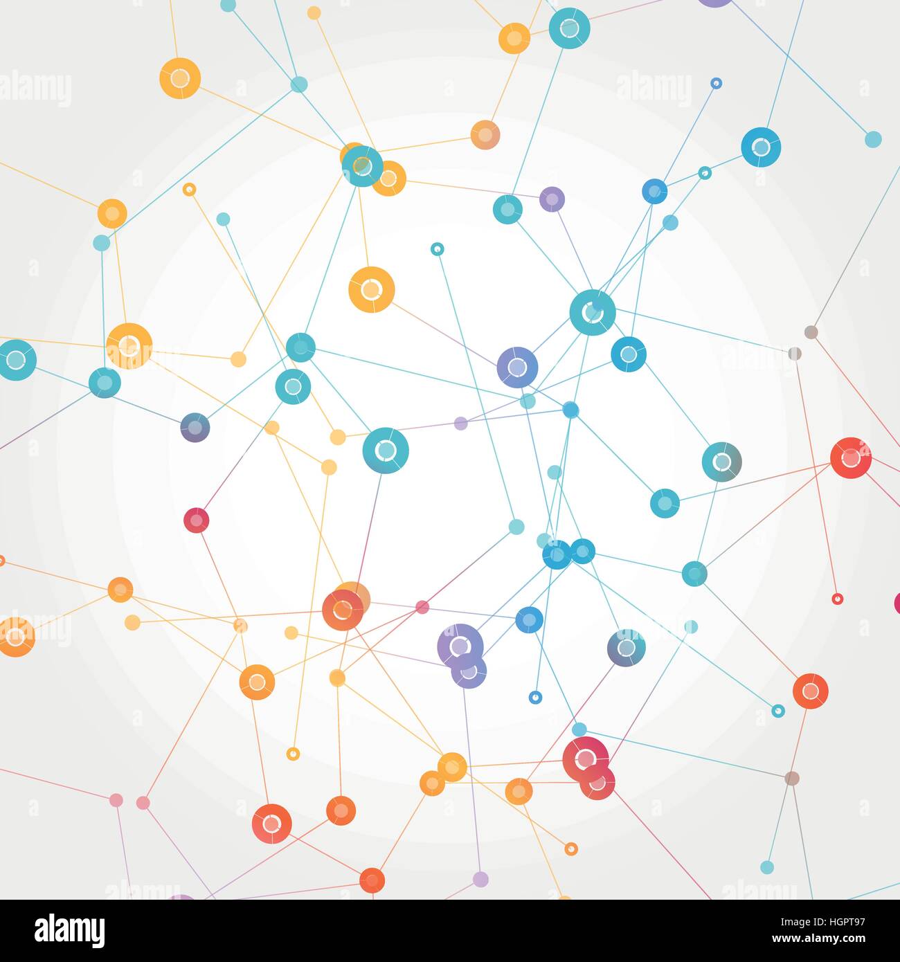 Vector Color Network Connection And Dna Atom Stock Vector Image And Art