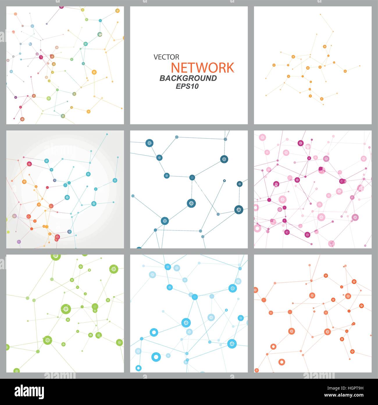 Vector color network connection and DNA atom Stock Vector Image & Art ...