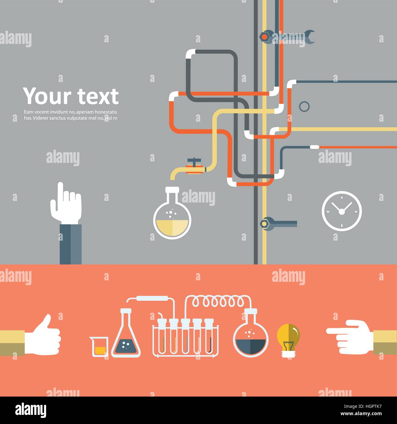 Vintage science experiment illustration vector hi-res stock photography ...