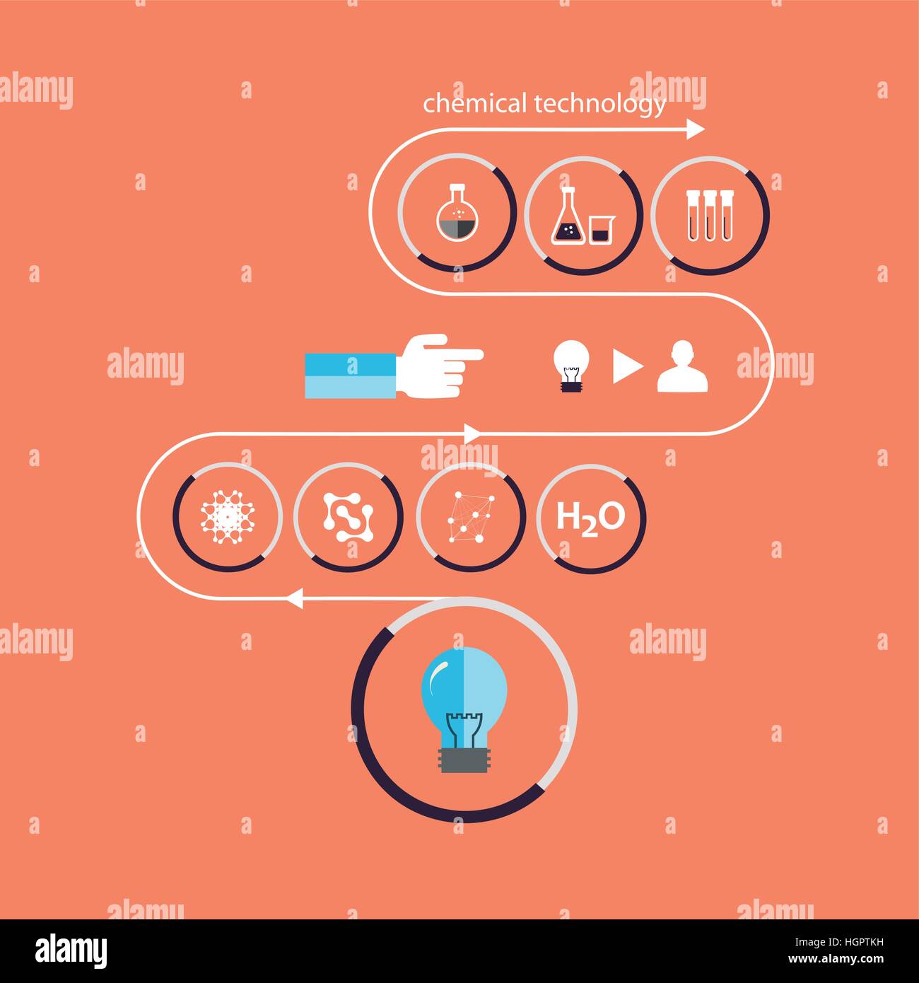 Set of flat design icon for experiment Stock Vector Image & Art - Alamy