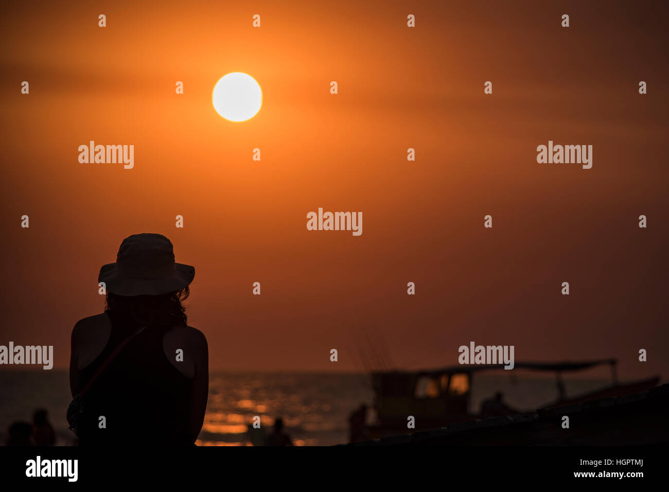 Lady enjoying sun hi-res stock photography and images - Alamy