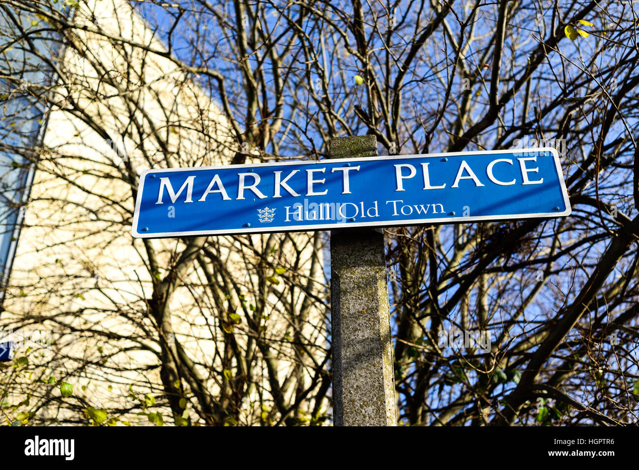 Kingston-Upon-Hull ,East Riding of Yorkshire,UK .Old town Hull street ...