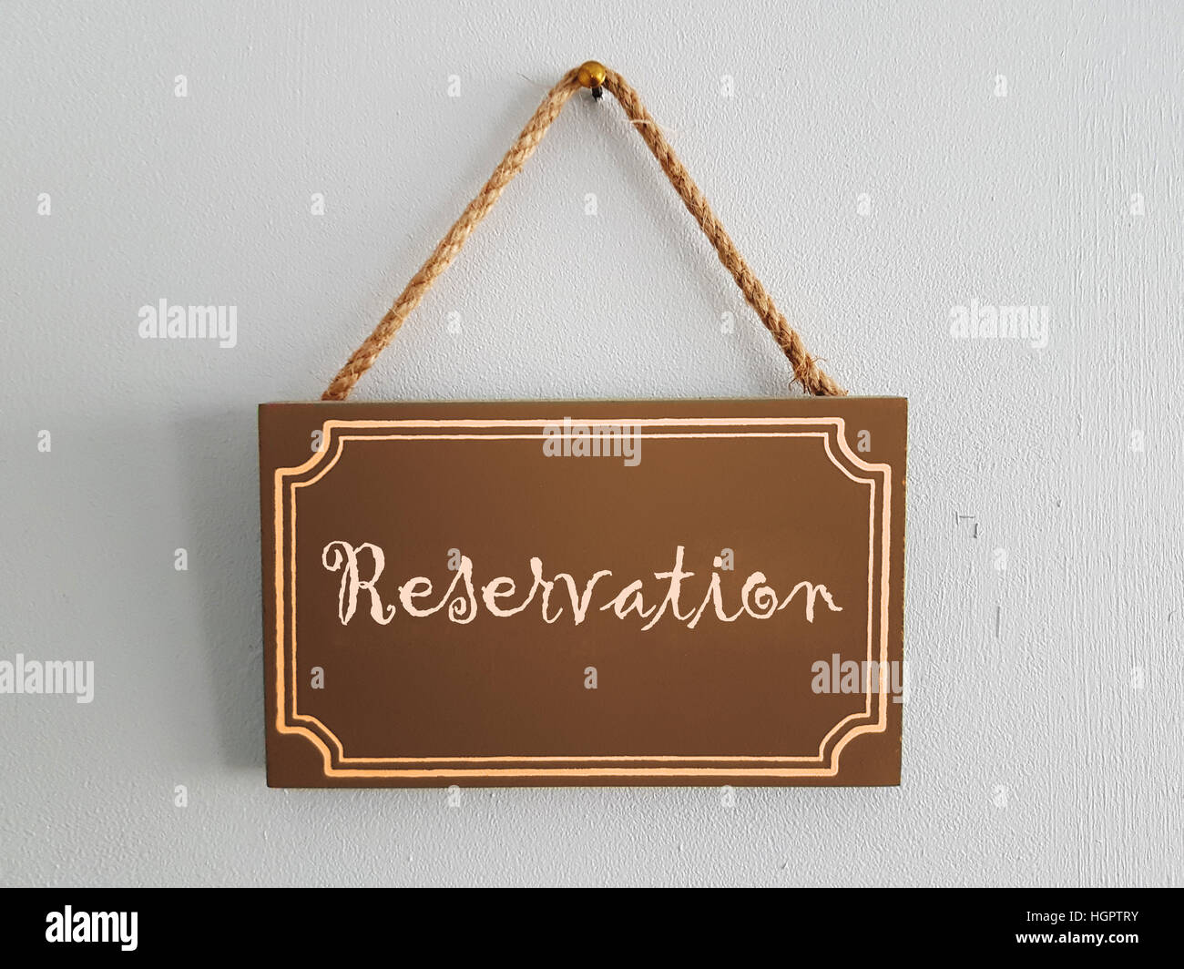 painted wooden tag with decoration and lanyard with inscription ...