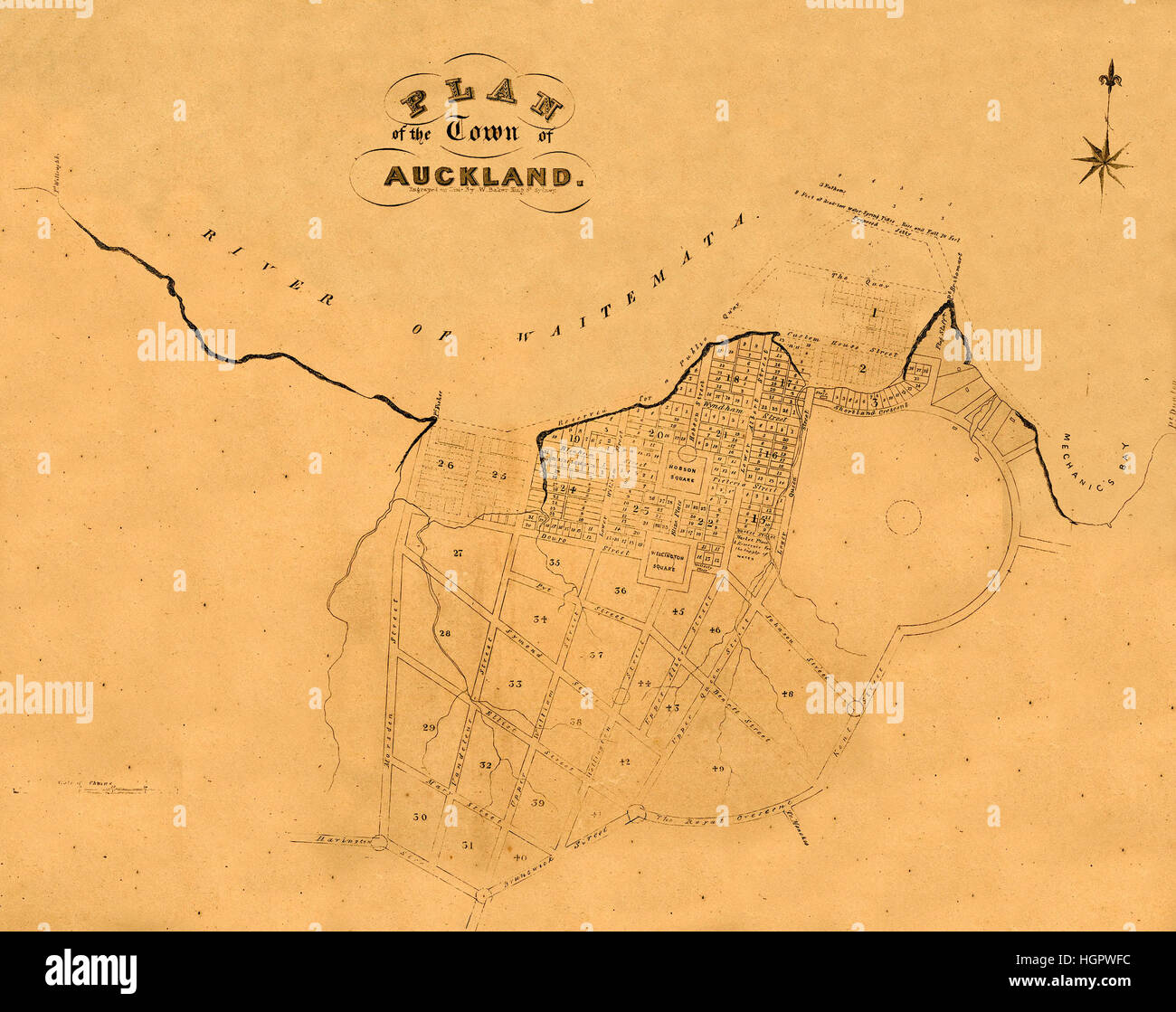 Map of auckland hi-res stock photography and images - Alamy