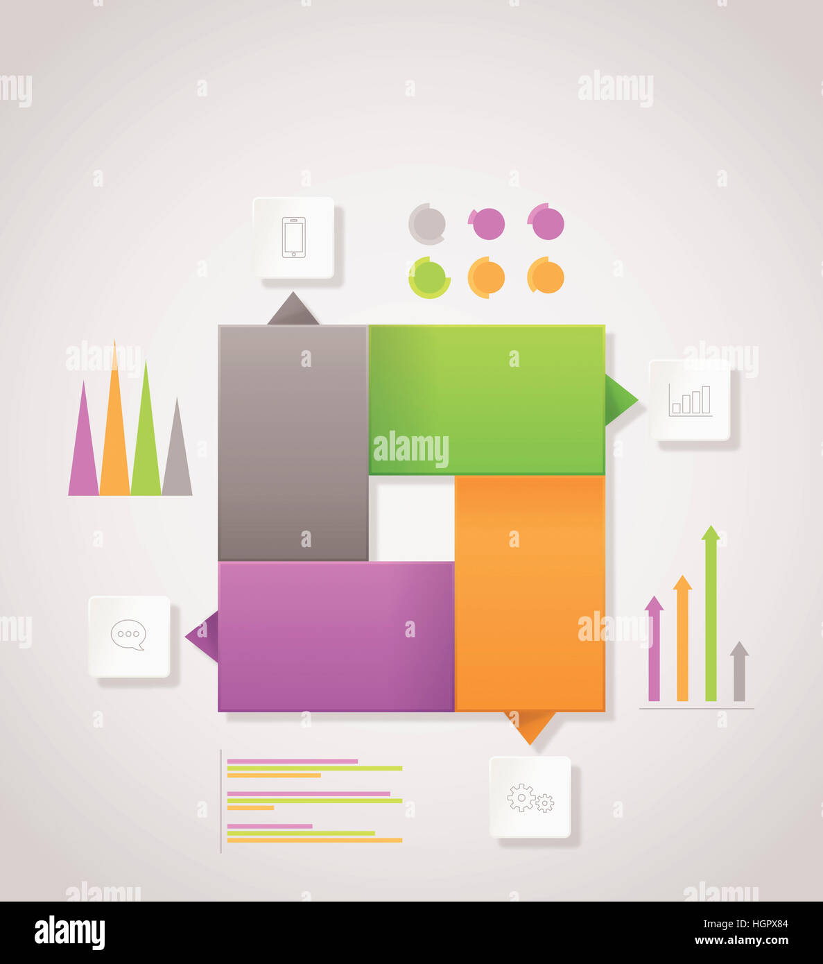 Infographic graphs and diagrams Stock Photo - Alamy