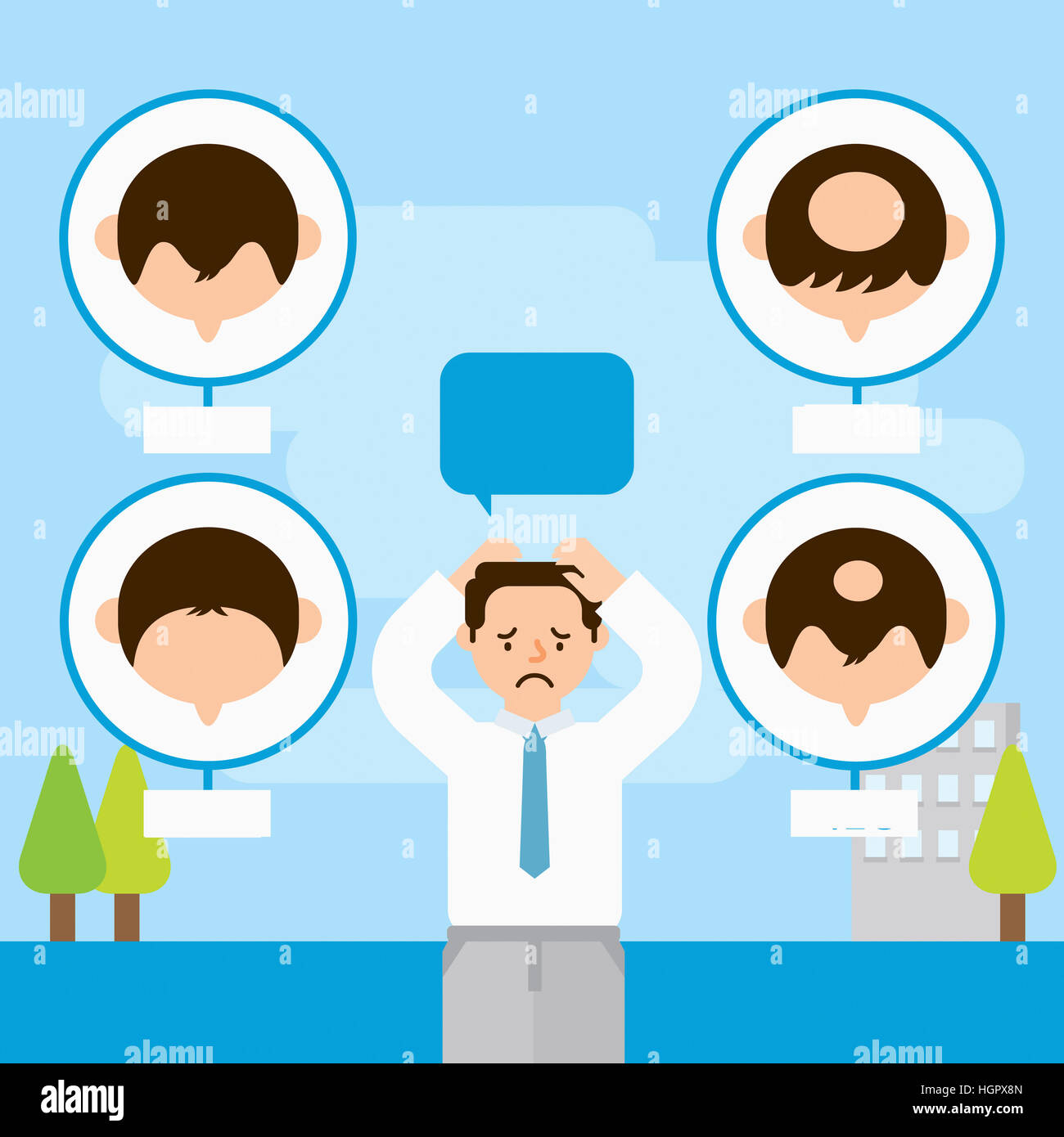 Man suffering from hair loss hi-res stock photography and images - Alamy