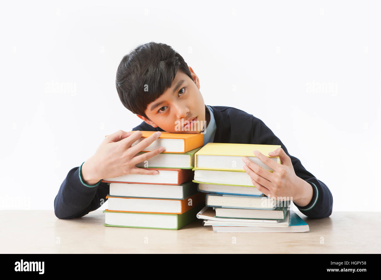 School boy books hi-res stock photography and images - Alamy