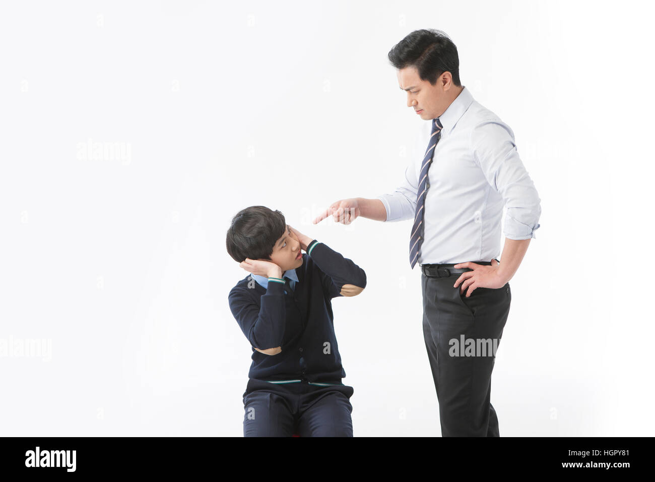 Teacher scolding student hi-res stock photography and images - Alamy
