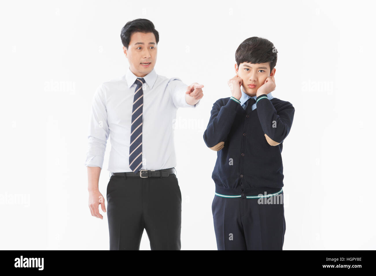 Teacher scolding student hi-res stock photography and images - Alamy