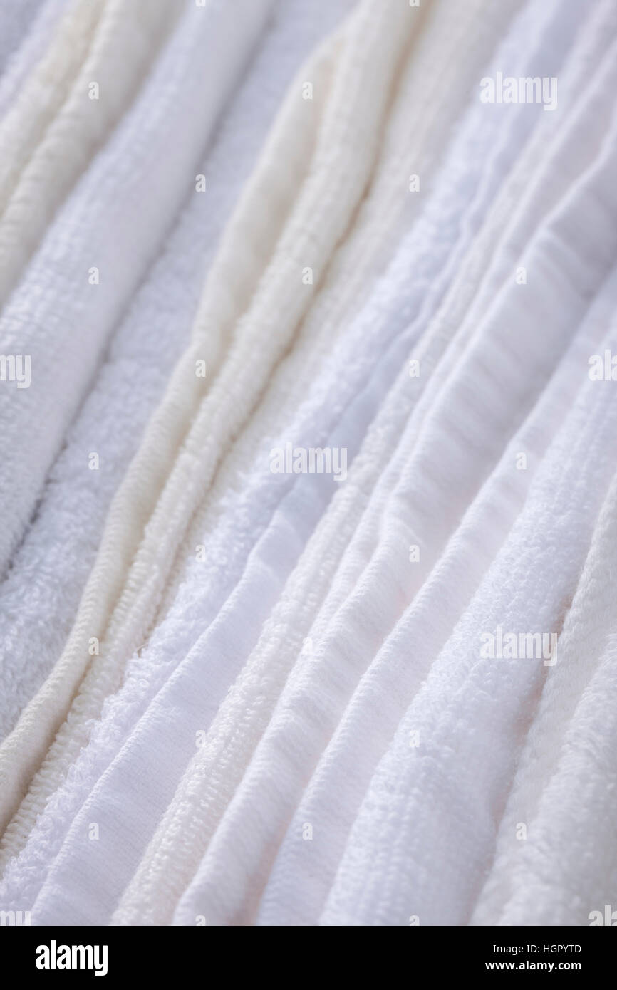 Close up of stacked towels Stock Photo - Alamy