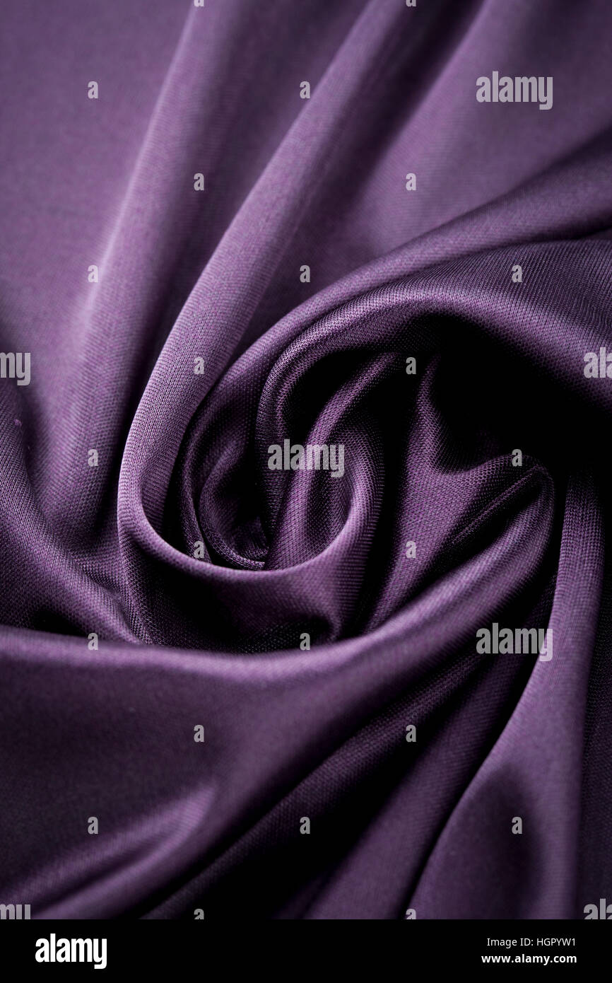 Wrinkled purple silk Stock Photo - Alamy