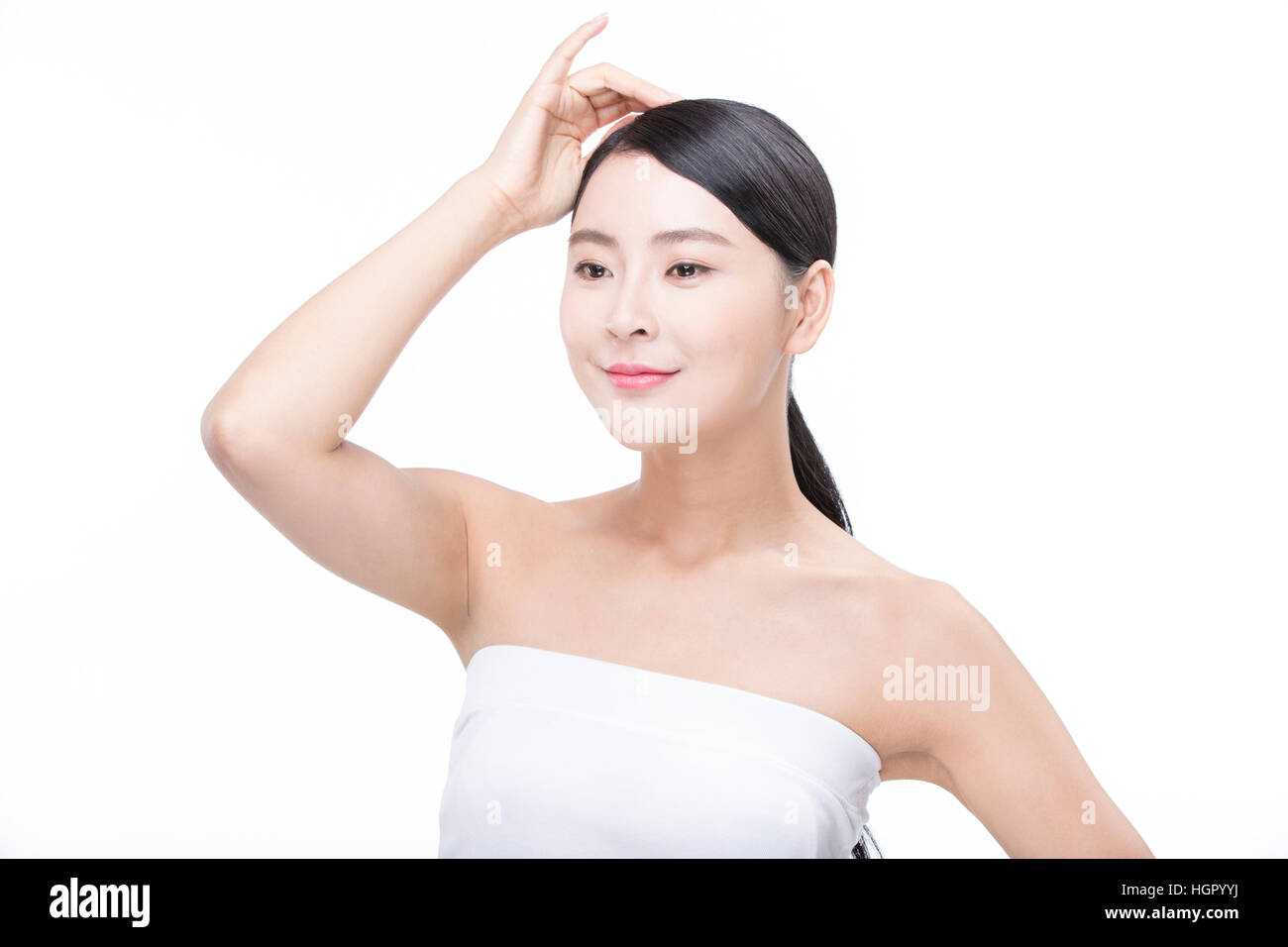 Top view young woman in hi-res stock photography and images - Alamy