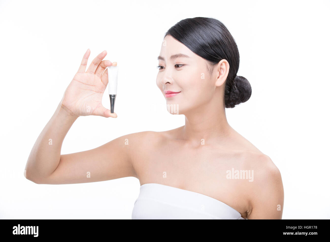 Top down view face young hi-res stock photography and images - Alamy