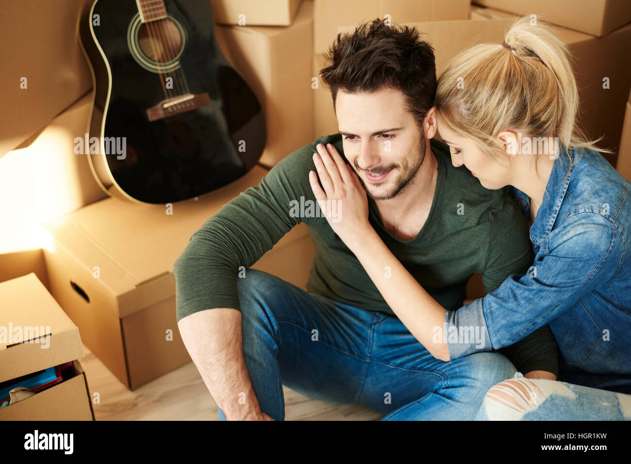 Head on his shoulder hi-res stock photography and images - Alamy