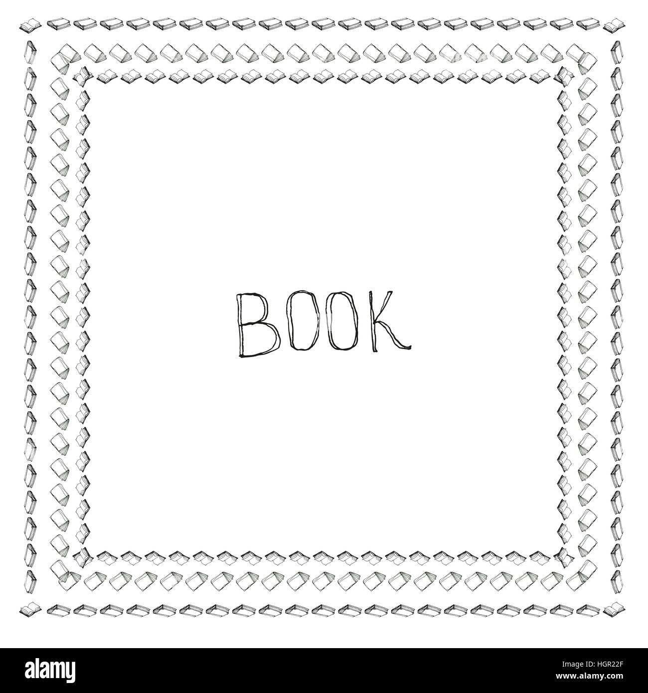 Book stack wallpaper Black and White Stock Photos & Images - Alamy