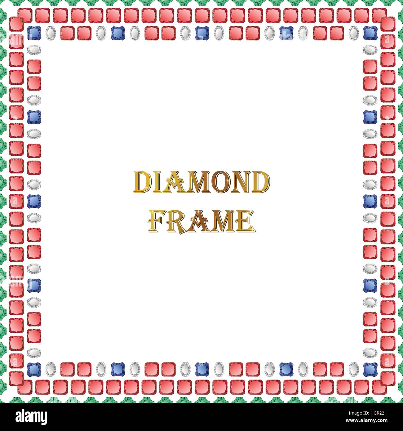 Diamonds square frame Stock Vector Image & Art - Alamy