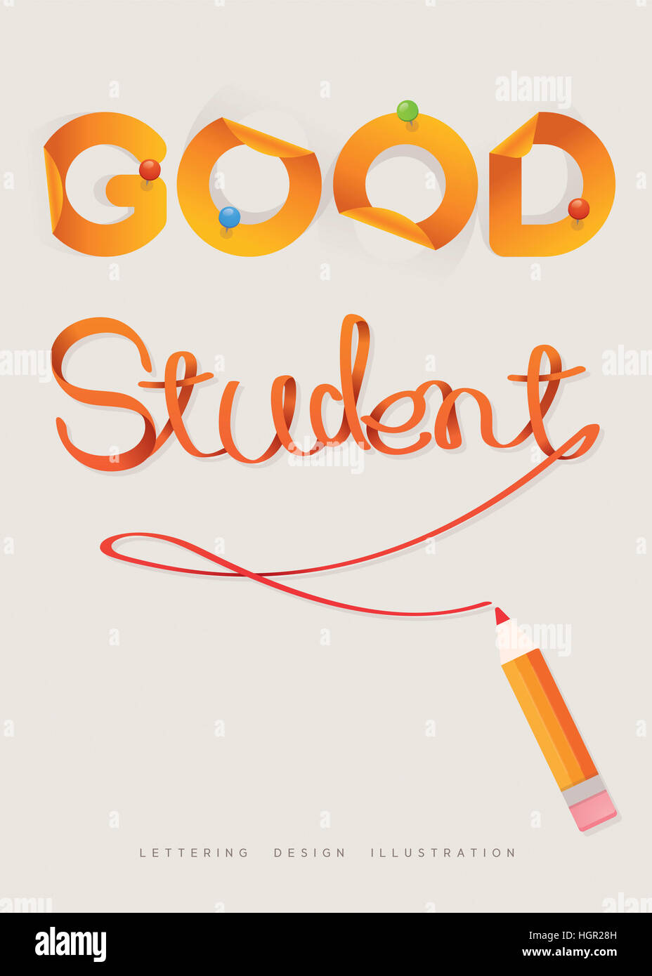 Letters for GOOD STUDENT Stock Photo - Alamy