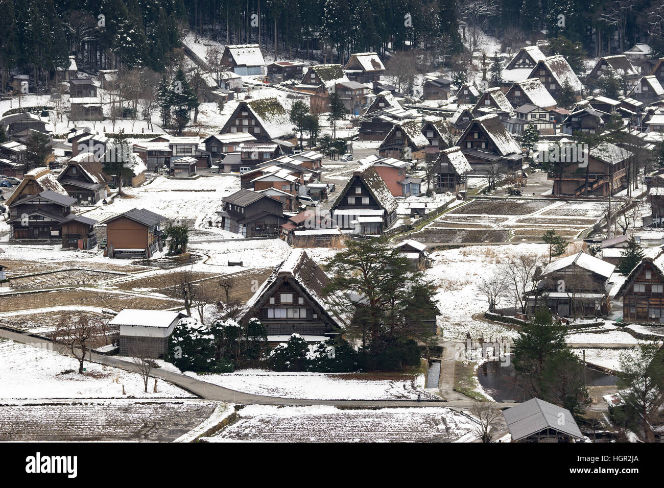 Gassho Zukuri (Gassho-style) House in Shirakawa-Go in Gifu, Japan Stock ...