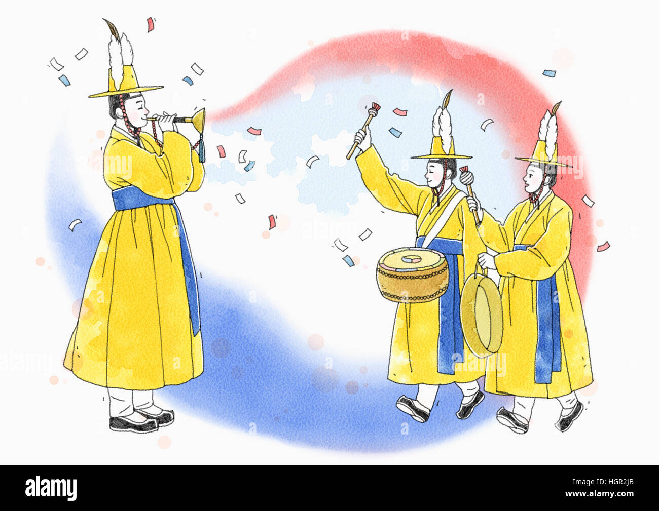 Traditional Korean music Stock Photo - Alamy