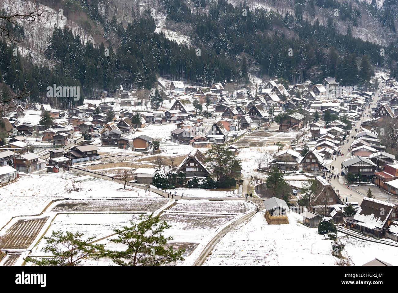 Gassho Zukuri (Gassho-style) House in Shirakawa-Go in Gifu, Japan Stock ...