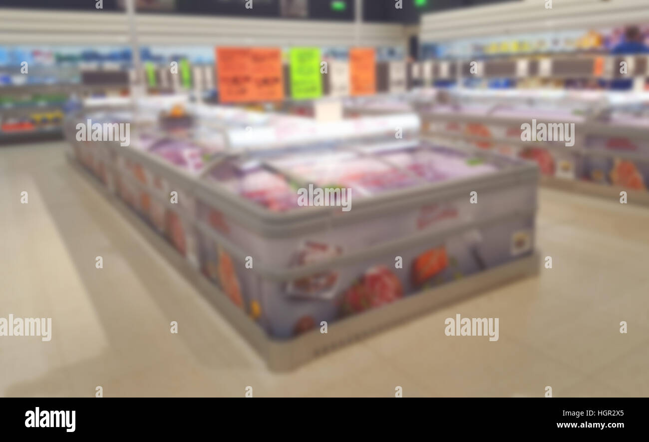 Supermarket store blur background hi-res stock photography and images ...
