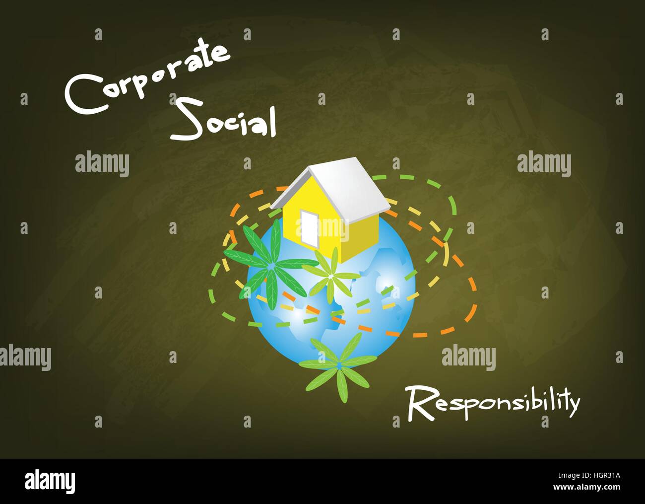 Business Concepts, World Environment with CSR Abbreviation or Corporate ...