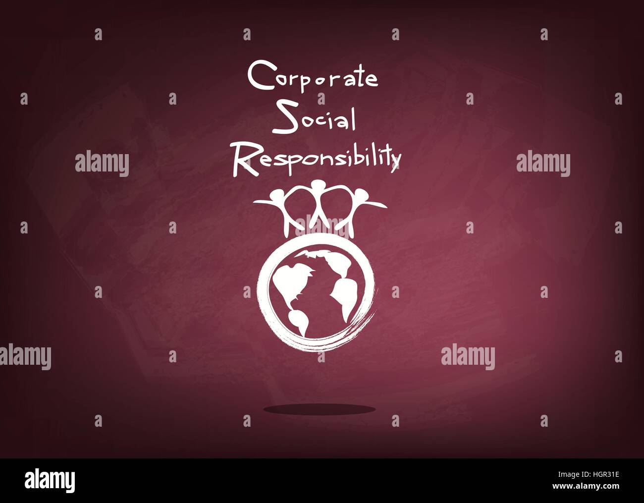 Business Concepts, World Environment with CSR Abbreviation or Corporate ...