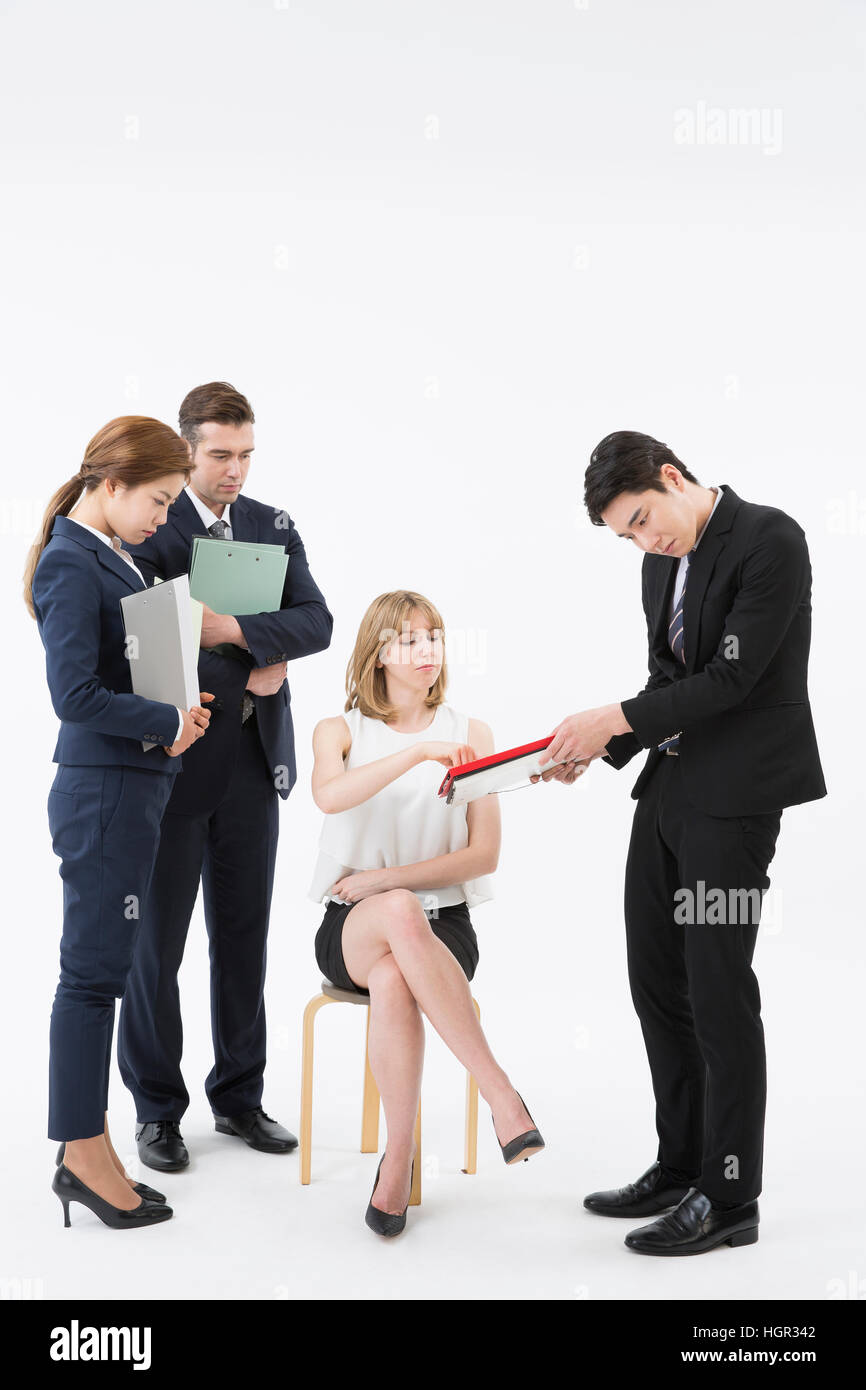 Male female business legs hi-res stock photography and images - Alamy