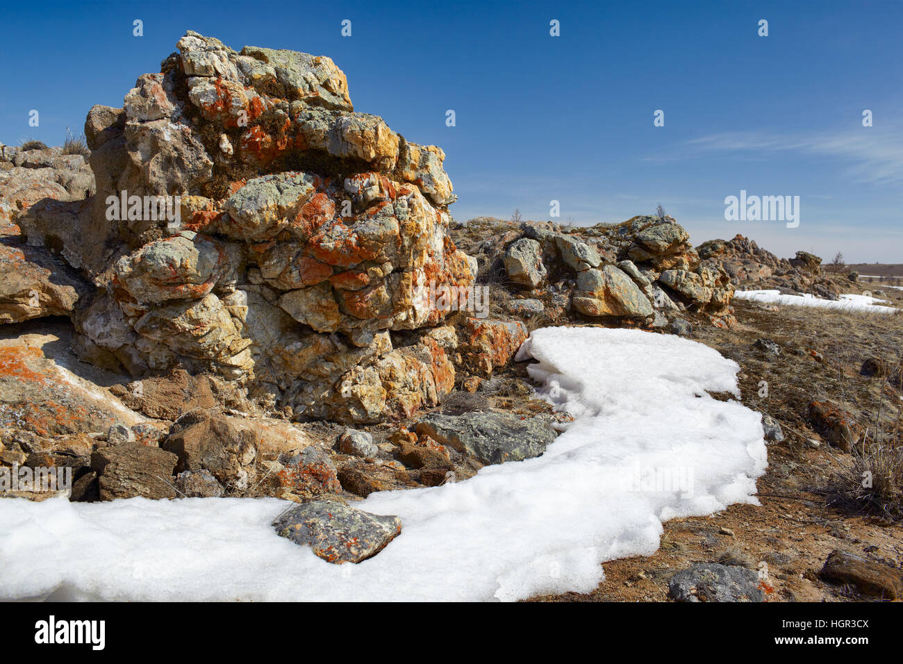 Plush Rocks near Baikal lake in Siberia Stock Photo - Alamy