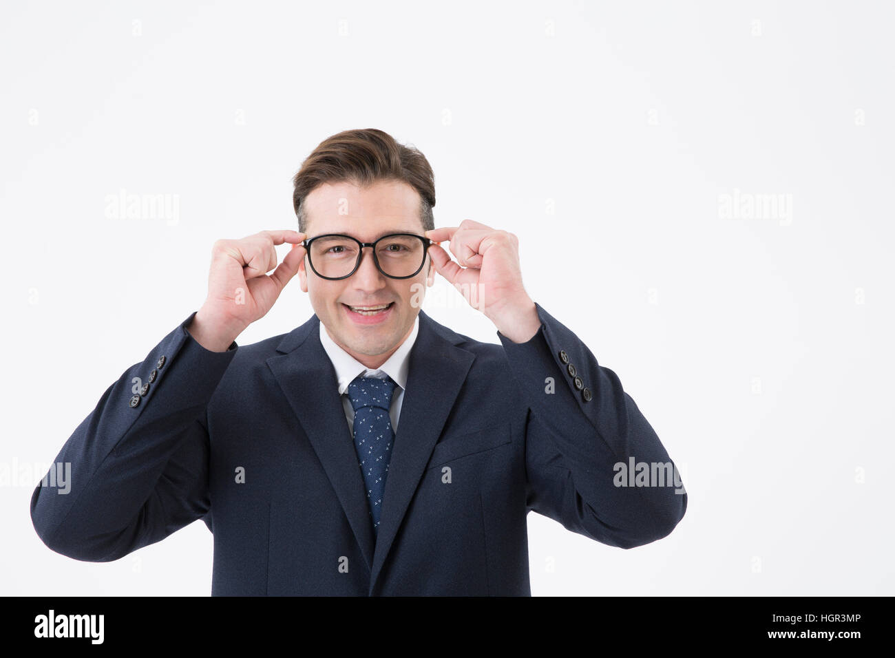 Portrait of smiling global businessman Stock Photo - Alamy