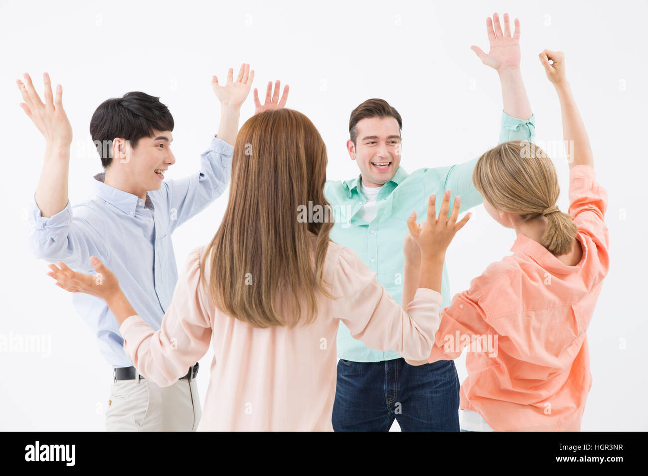 Asian business cheer hi-res stock photography and images - Alamy