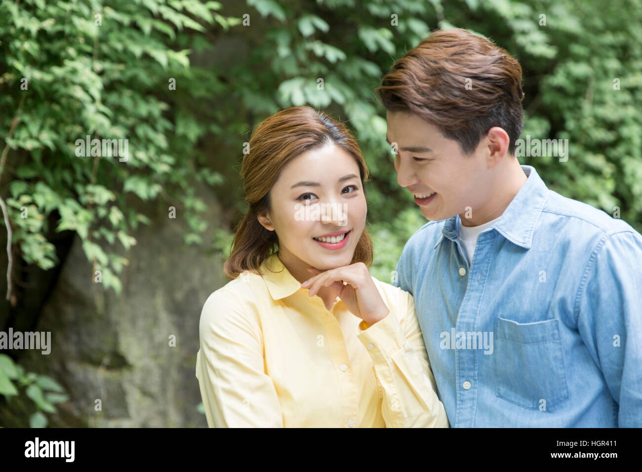 Loving smiling couple Stock Photo - Alamy