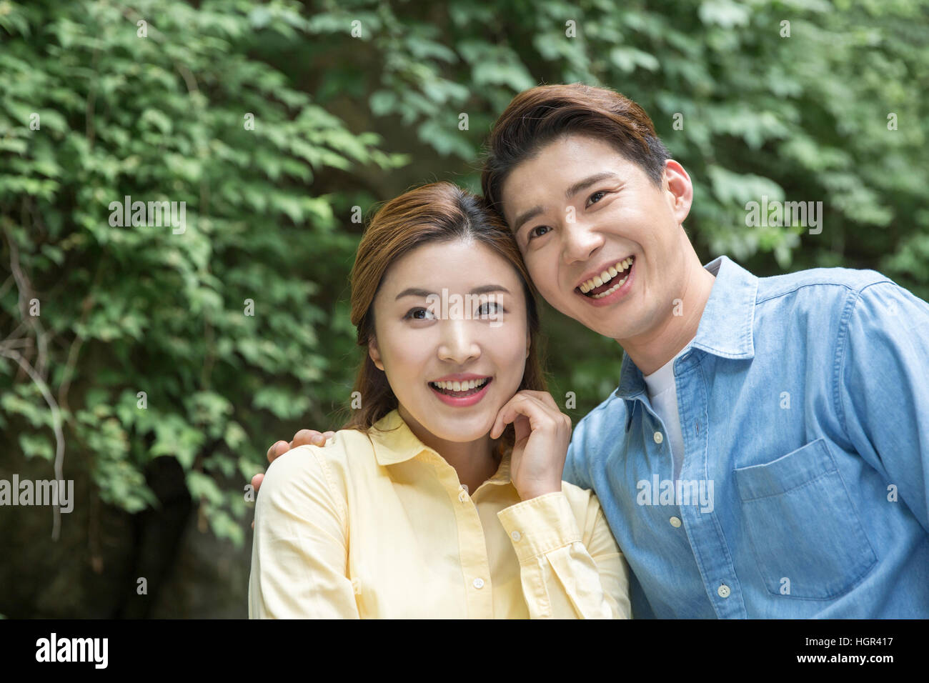 Loving smiling couple Stock Photo - Alamy