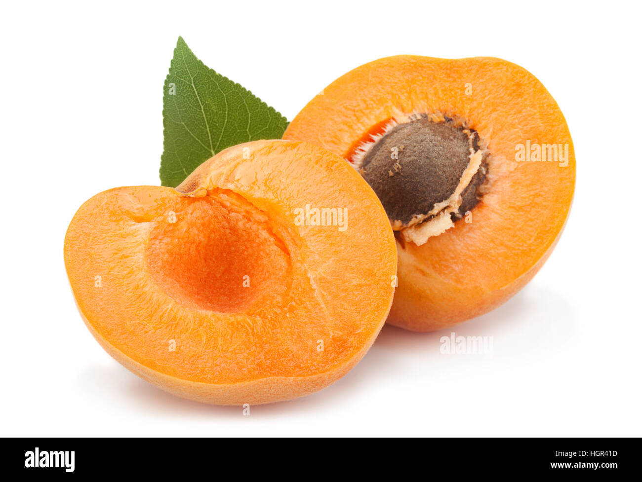 Apricot fruit closeup isolated on white background Stock Photo - Alamy