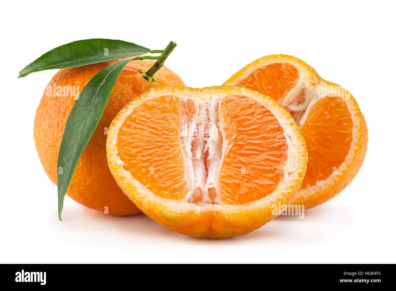 Tangerine tropical fruit isolated on white background Stock Photo - Alamy