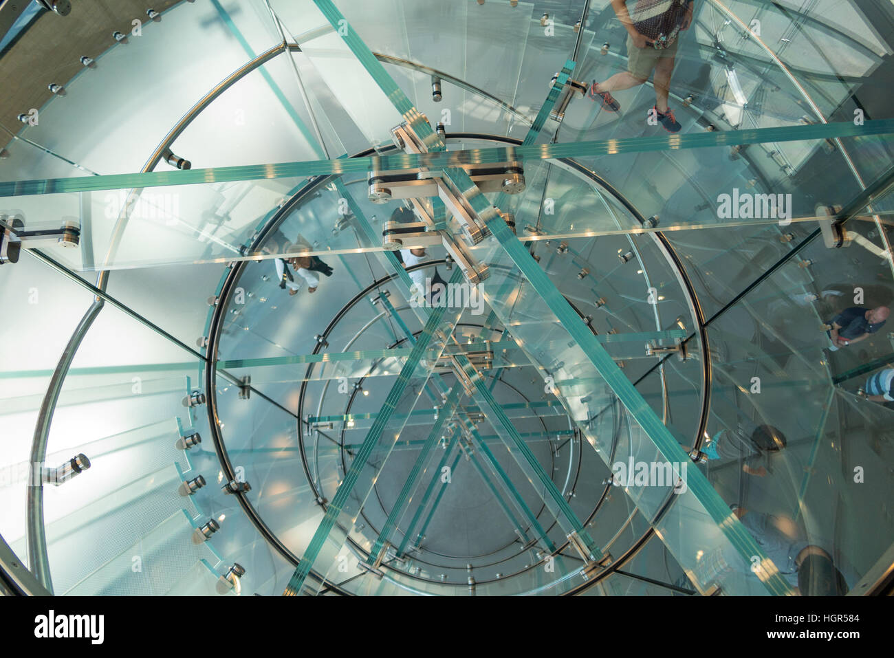 Glass staircase / stairs inside the SoHo Apple Store - Manhattan, New ...