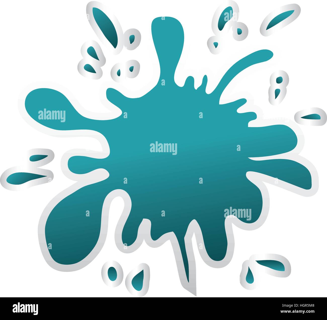 blue paint splatter icon image vector illustration design Stock Vector ...