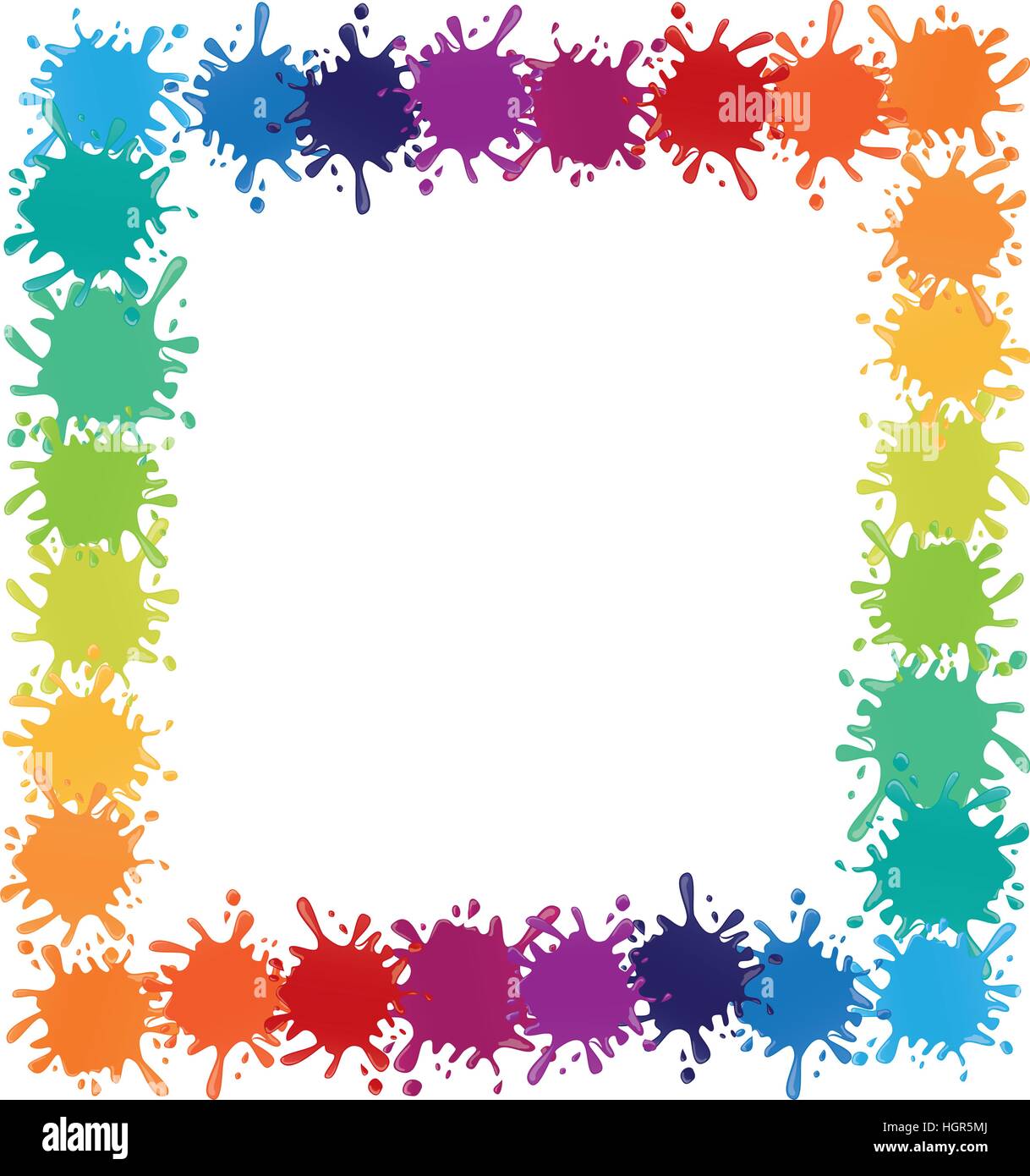 multi color paint splatter icon image vector illustration design Stock ...