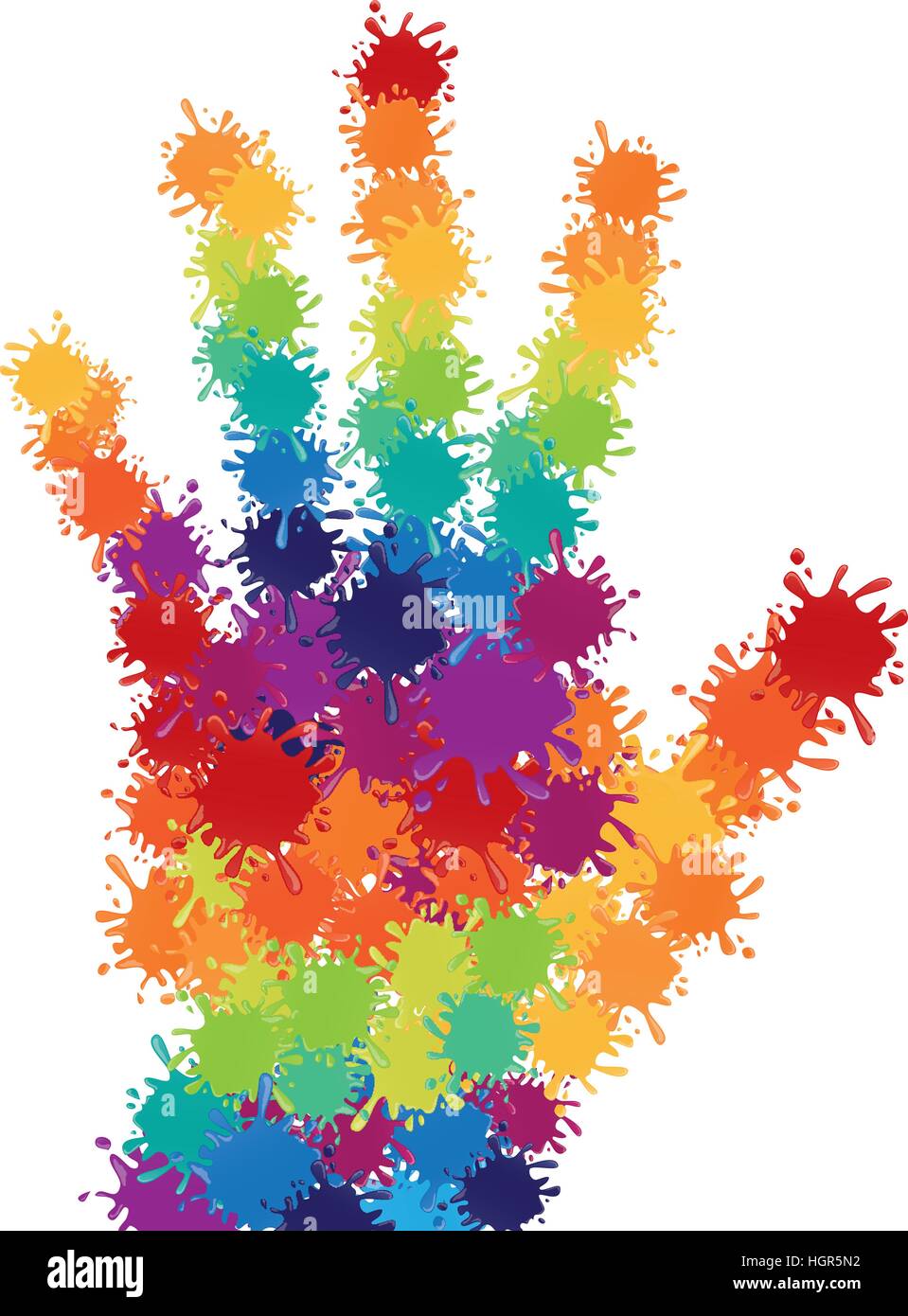 multi color paint splatter icon image vector illustration design Stock ...