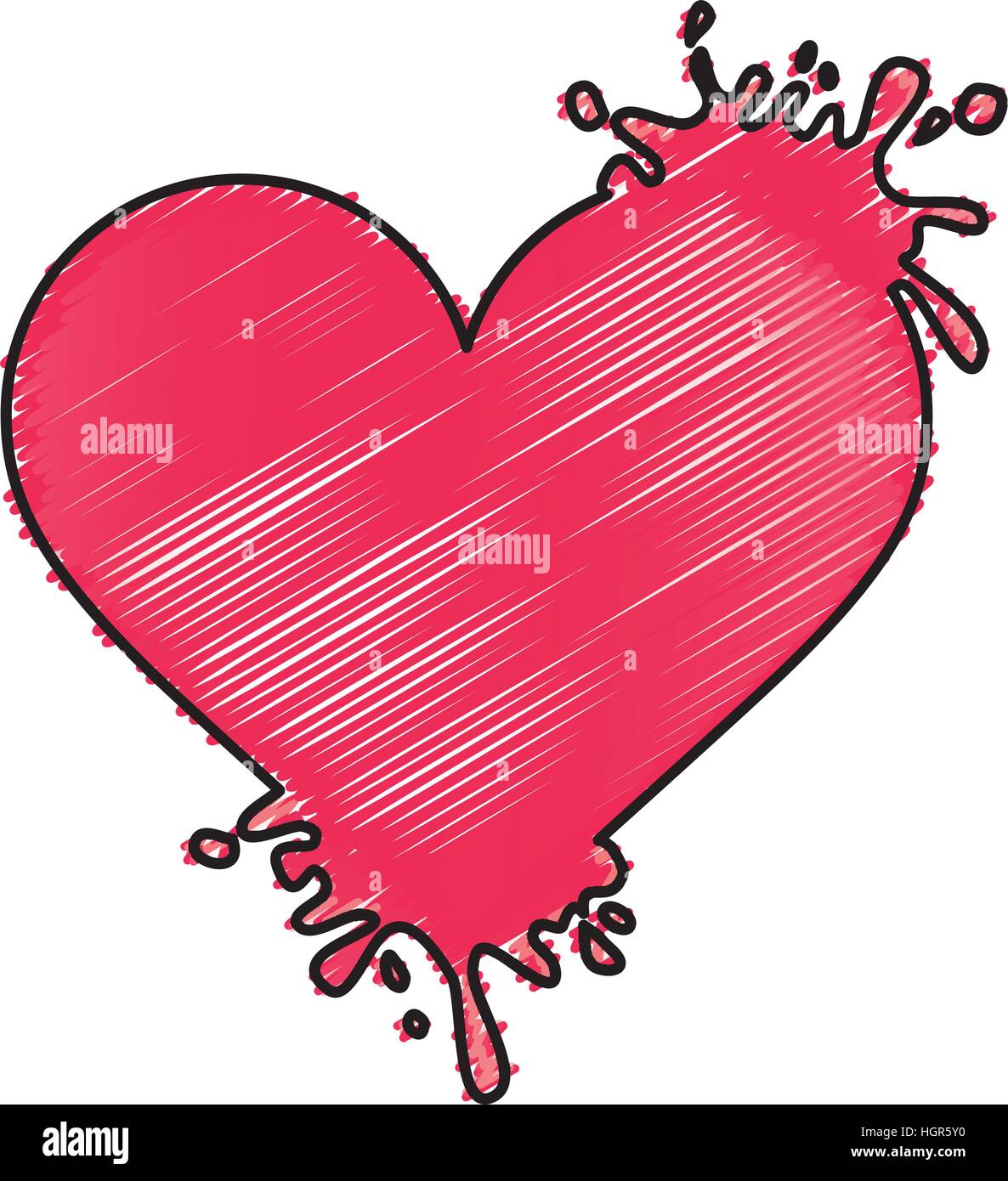 Paint Splatter Heart