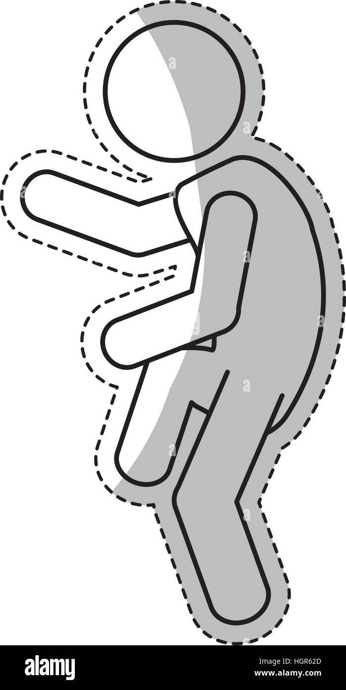 pictogram man icon over white background. vector illustration Stock ...