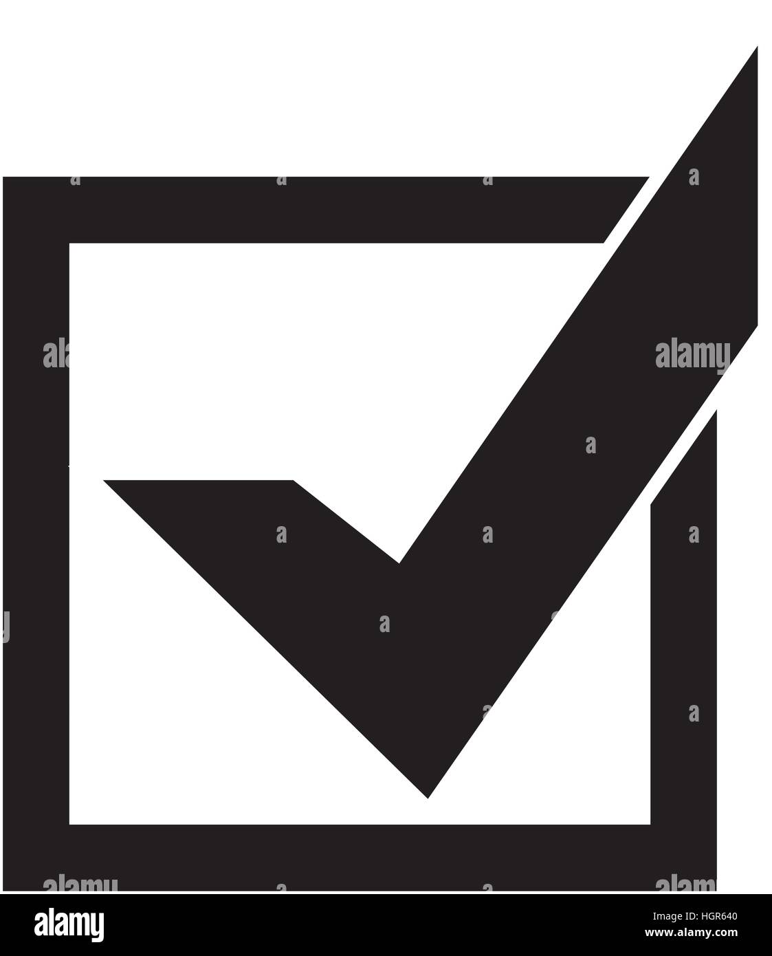 check mark icon over white background. vector illustration Stock Vector ...